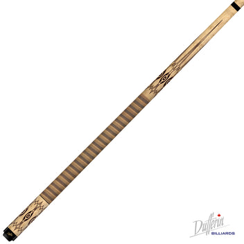 DUFFERINE POOL CUE REBEL LASER ETCH SERIES D580 – DUAL TONED LEATHER G – Canada Billard