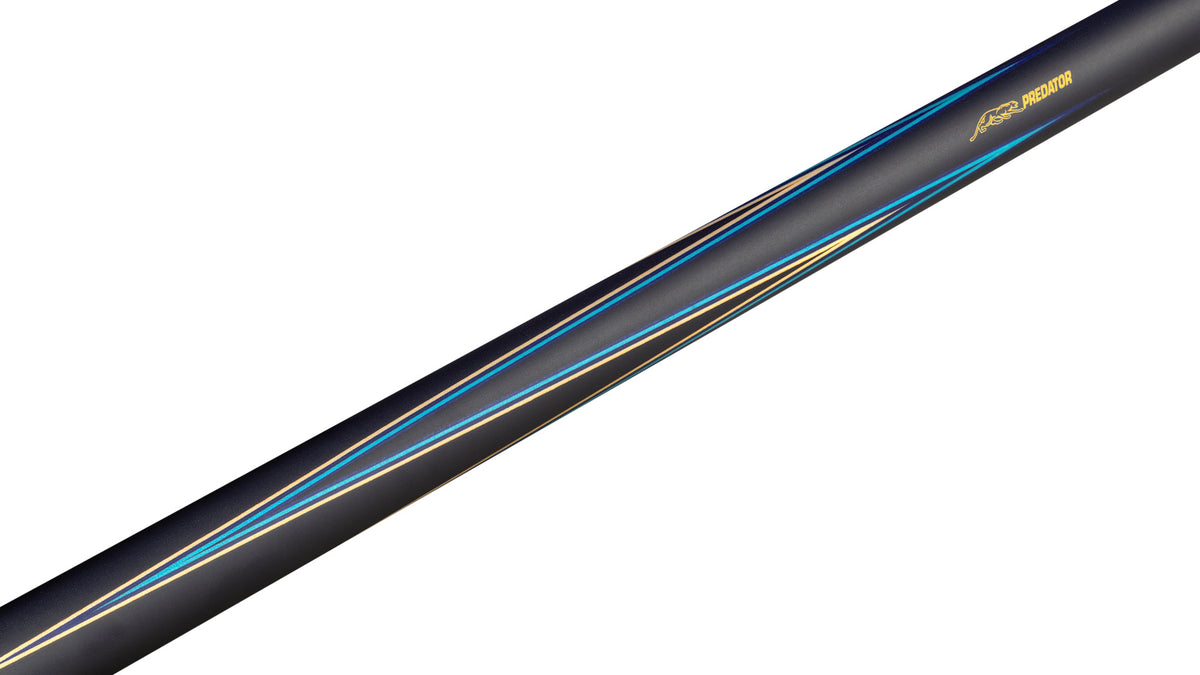 PREDATOR 8-POINT SNEAKY PETE POOL CUE - BLACK/CURLY/BLUE - ELEPHANT PA ...
