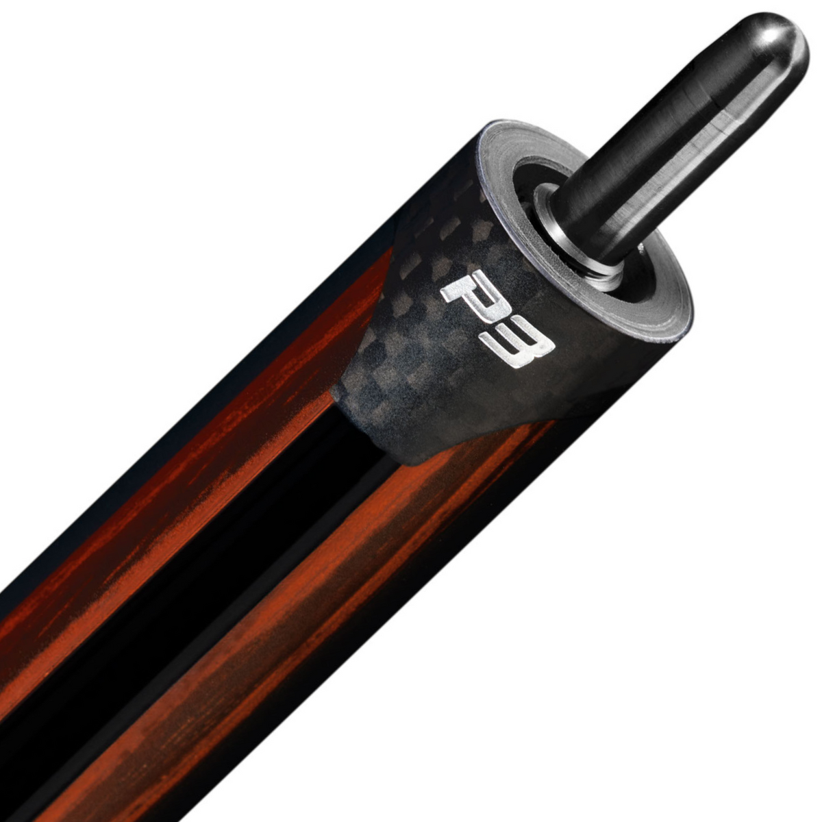 PREDATOR P3 REVO RED TIGER POOL CUE WITH LUXE LEATHER WRAP (SHAFT NOT ...