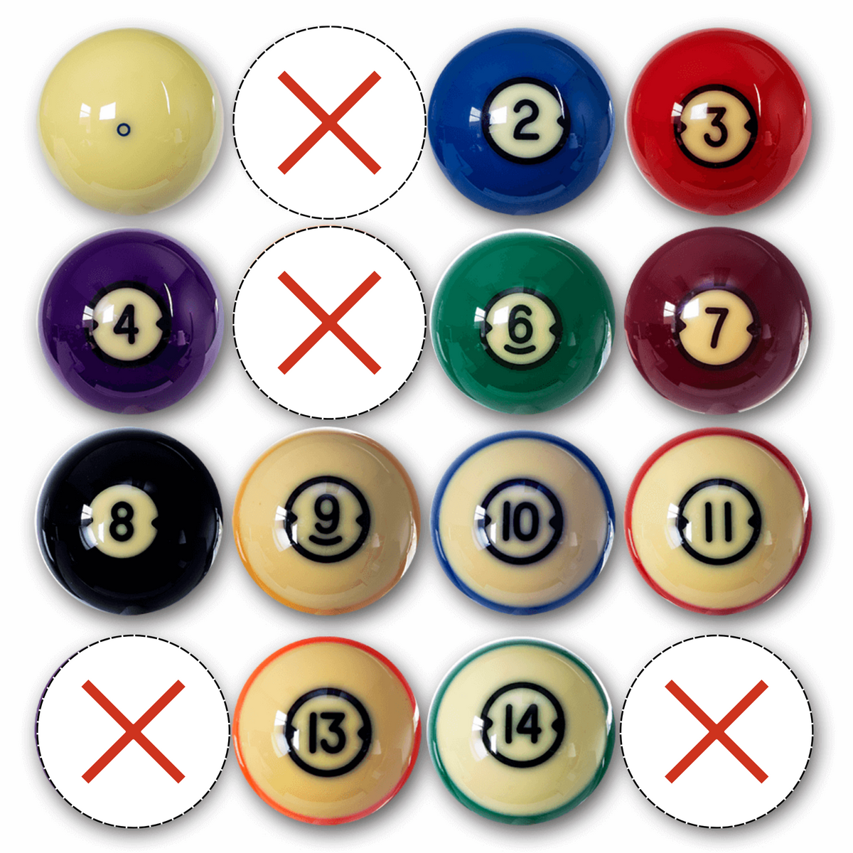 BRUNSWICK CENTENNIAL INDIVIDUAL BALLS - 2 1/4" – Canada Billard