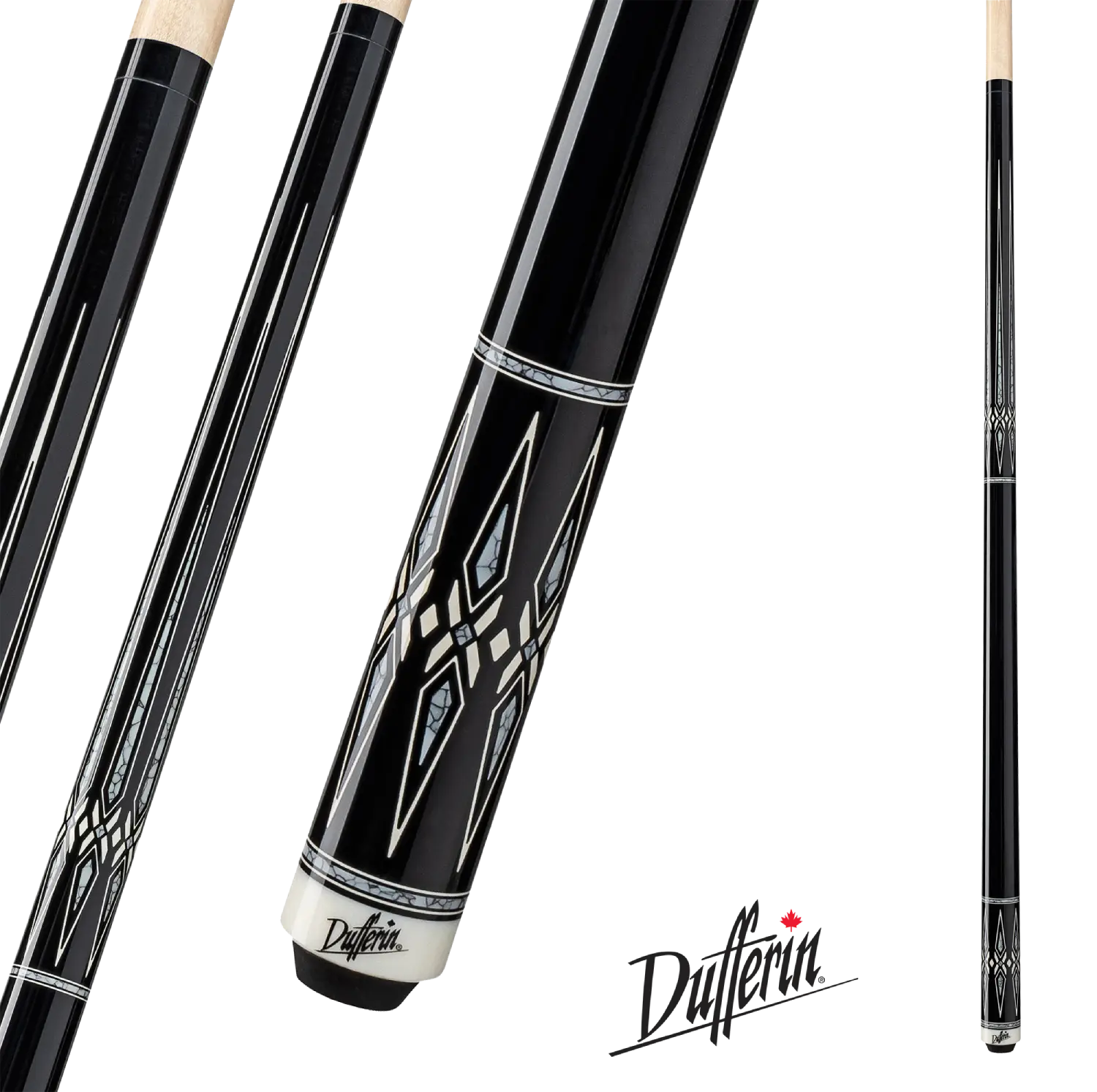 DUFFERIN POOL CUE BLACK AND BLUE D-492 19OZ 13MM – Canada Billard