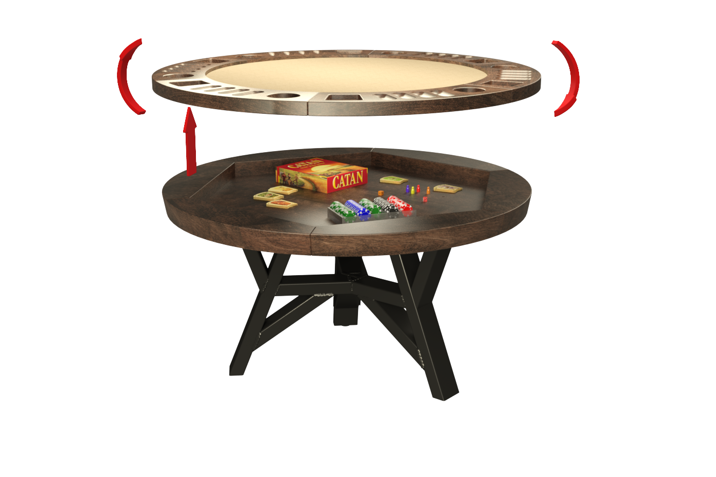 INDUSTRIA TABLE DE JEUX RONDE – Canada Billard