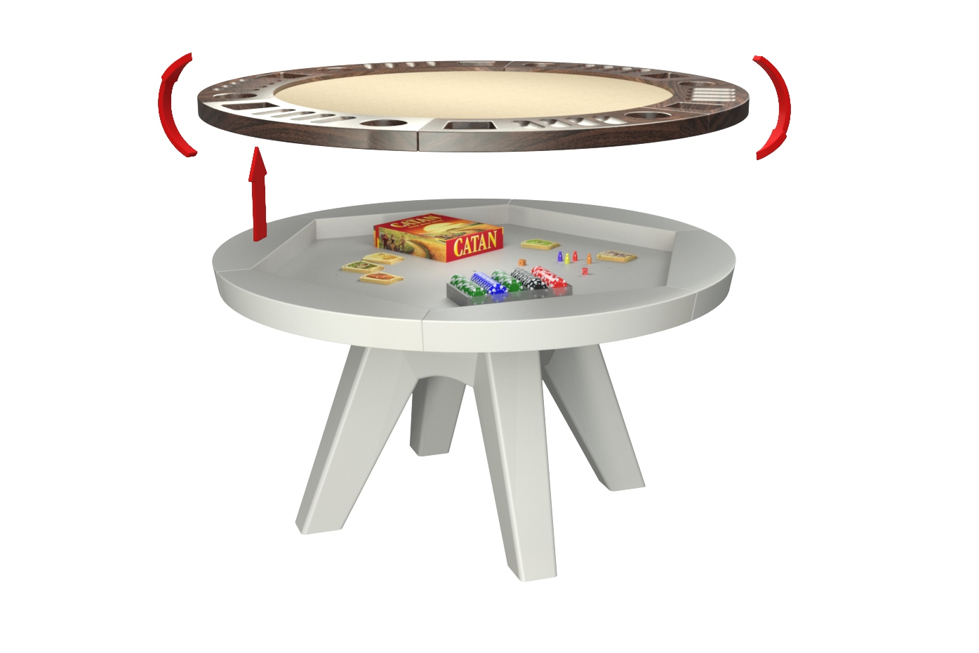 LUXX DUO TABLE DE JEUX RONDE – Canada Billard