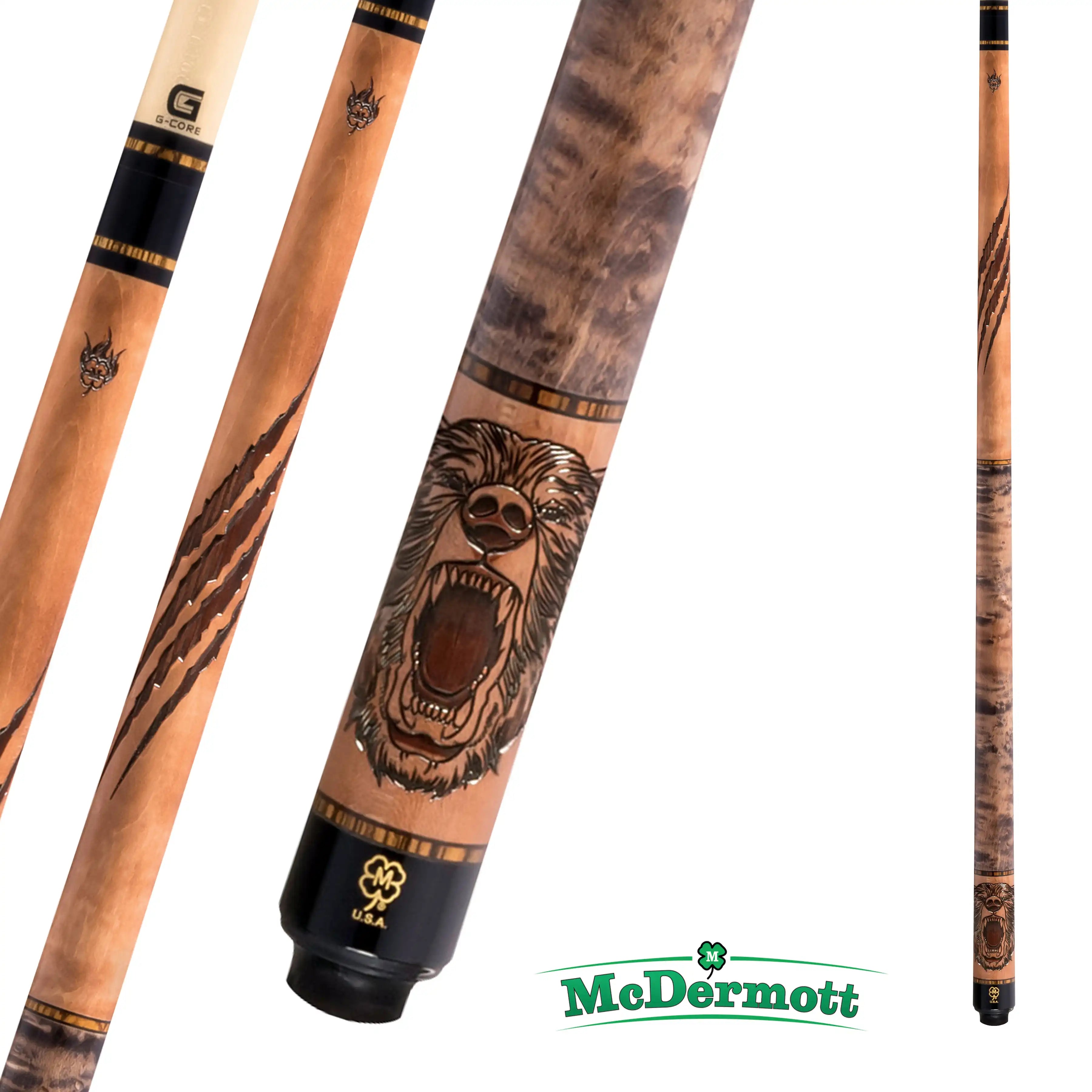 MCDERMOTT POOL CUE G-SERIES G339 GRIZZLY BEAR 12.5MM 19OZ – Canada Billard