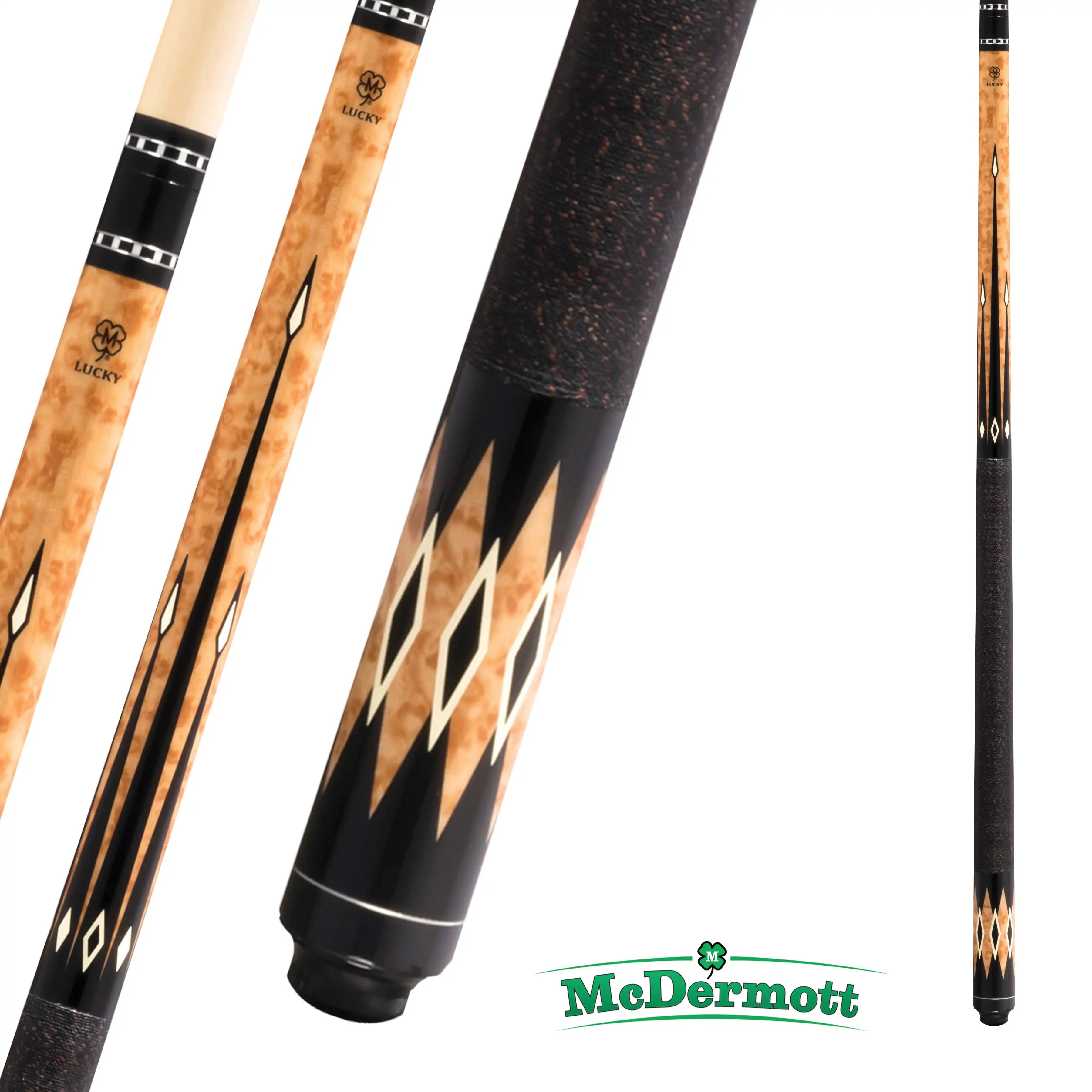 MCDERMOTT POOL CUE LUCKY SERIES L33 BLACK AND BROWN 13MM 19OZ – Canada ...