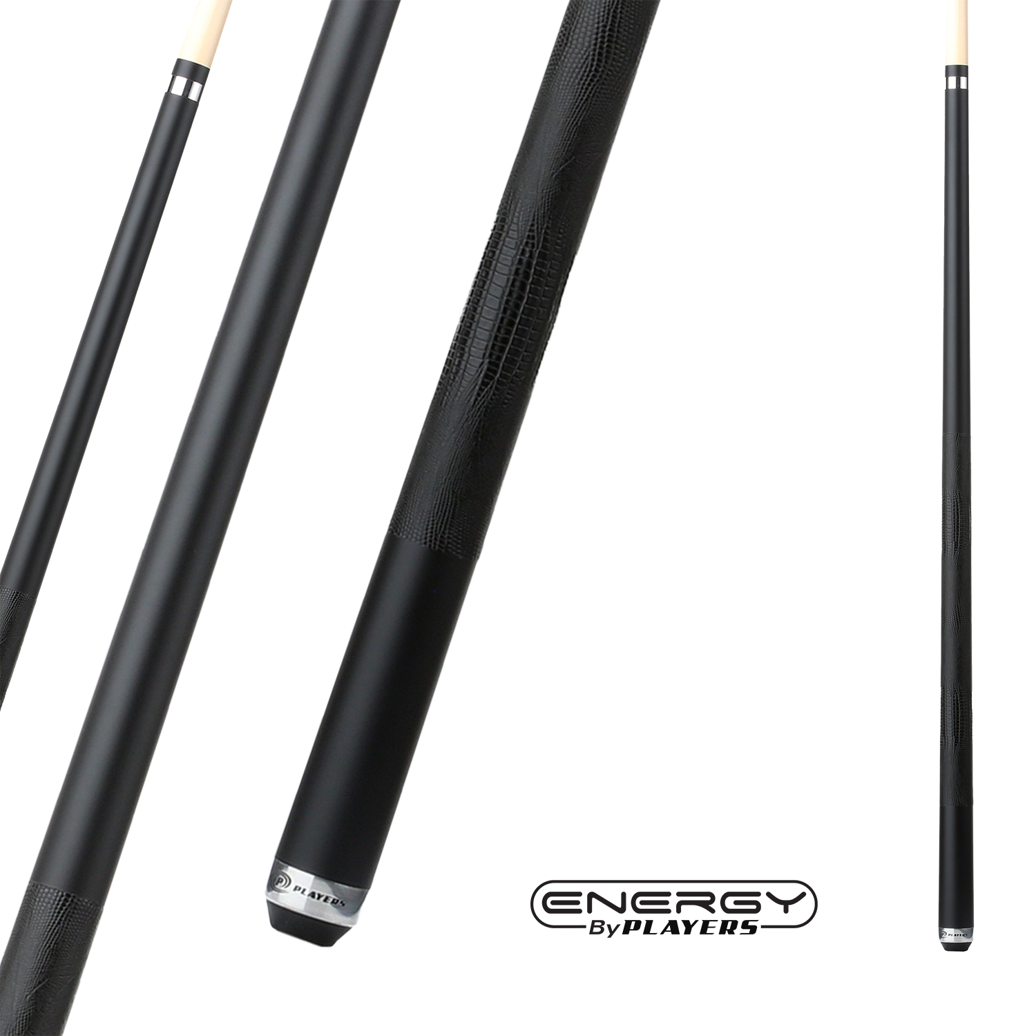 PLAYERS POOL CUE ONYX BLACK MATTE 13MM 19OZ LEATHER WRAP – Canada Billard