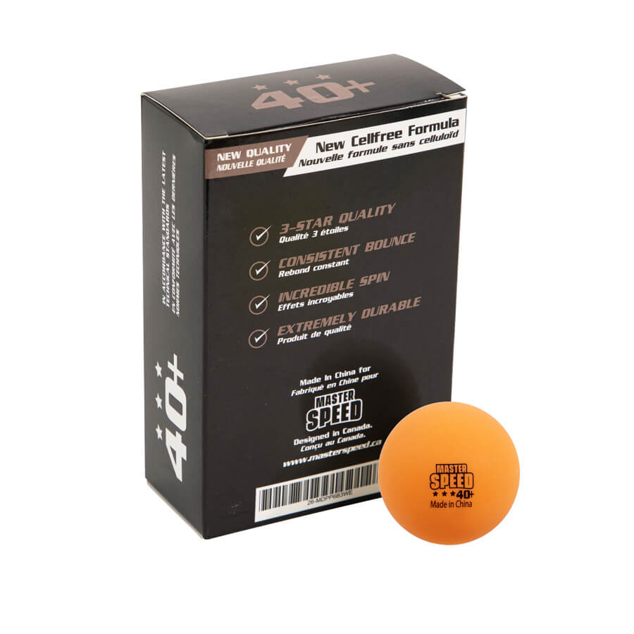 3-STAR MASTER SPEED BALLS IN 6 BLISTER BOX ORANGE BALLS – Canada Billard