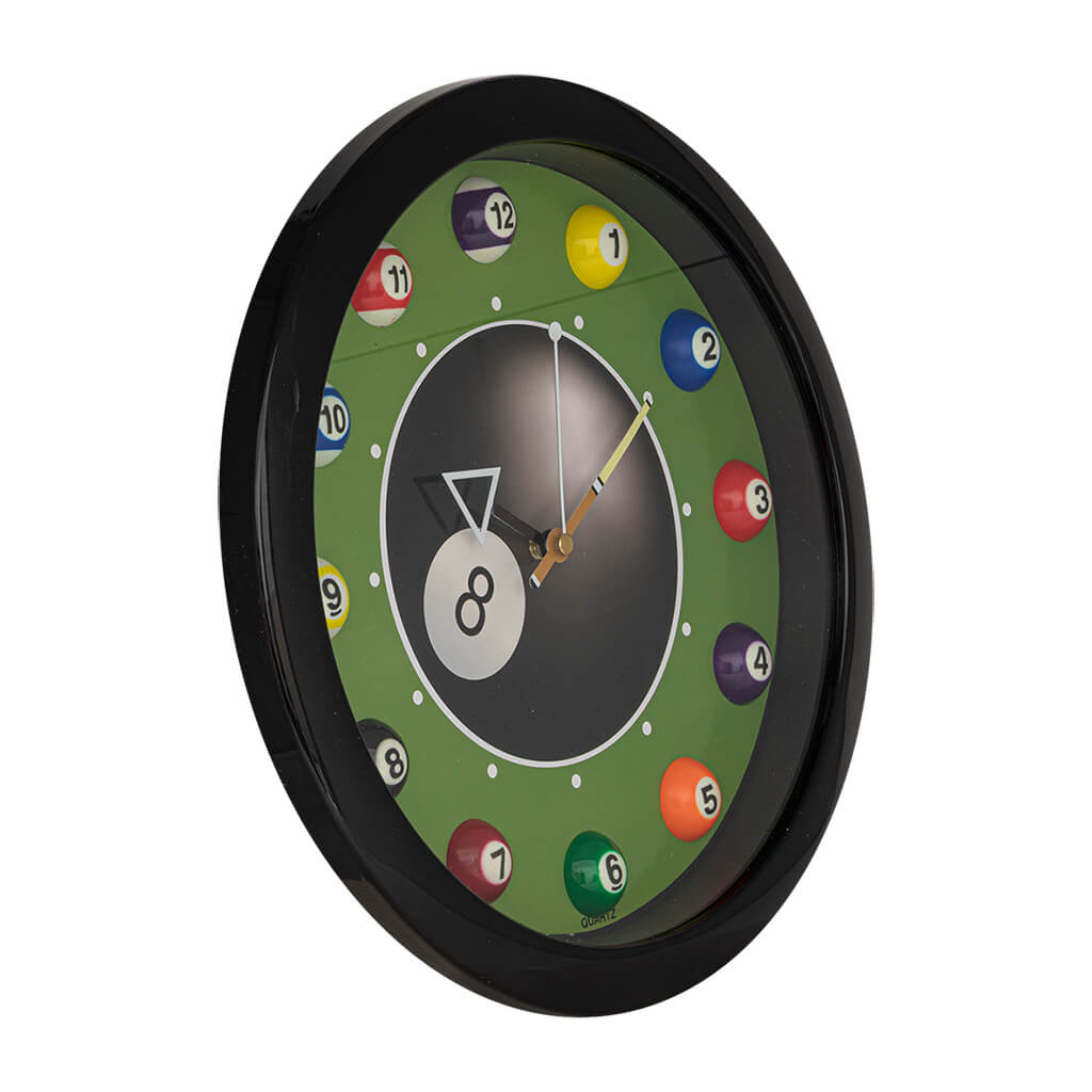 BILLIARD CLOCK #8 11'' DIAMETER – Canada Billard