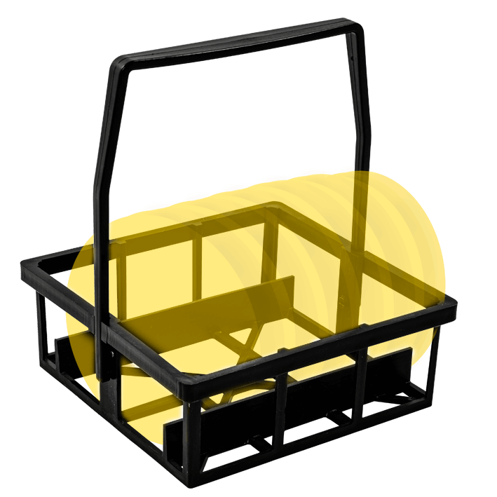 SHUFFLEBOARD DISC CARRIER FOR 8 DISCS OF 6" – Canada Billard