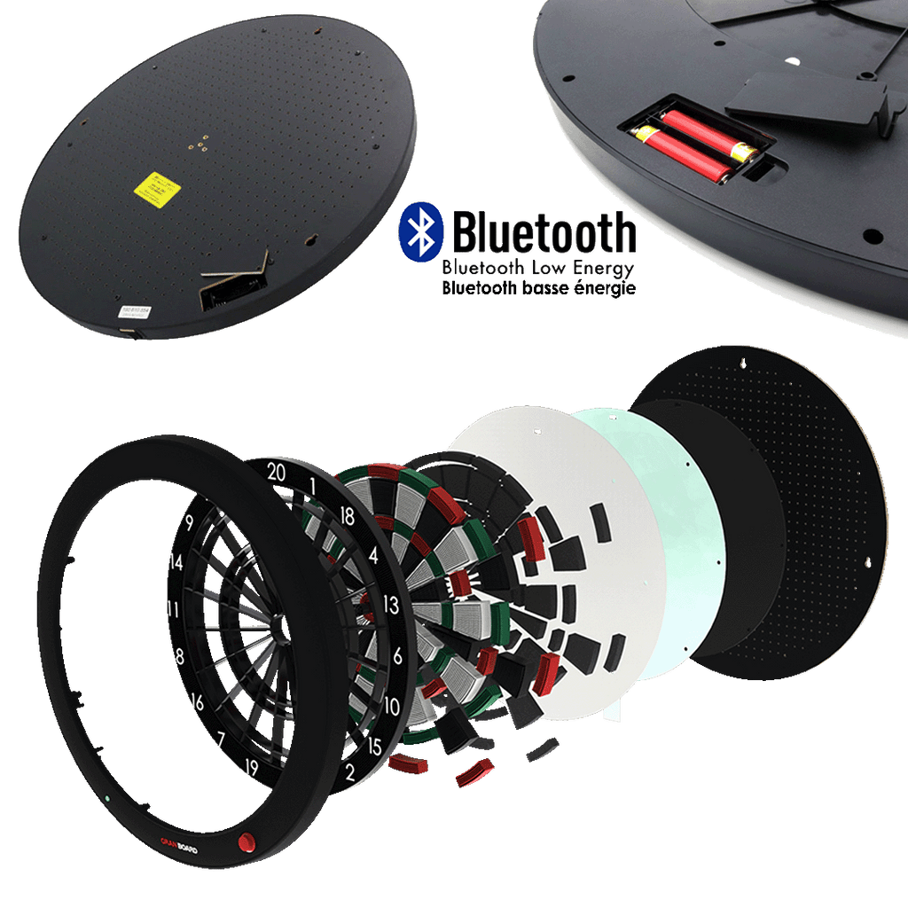 GRANBOARD 3S BLUETOOTH BLEU CIBLE FLÉCHETTE ÉLECTRONIQUE – Canada Billard