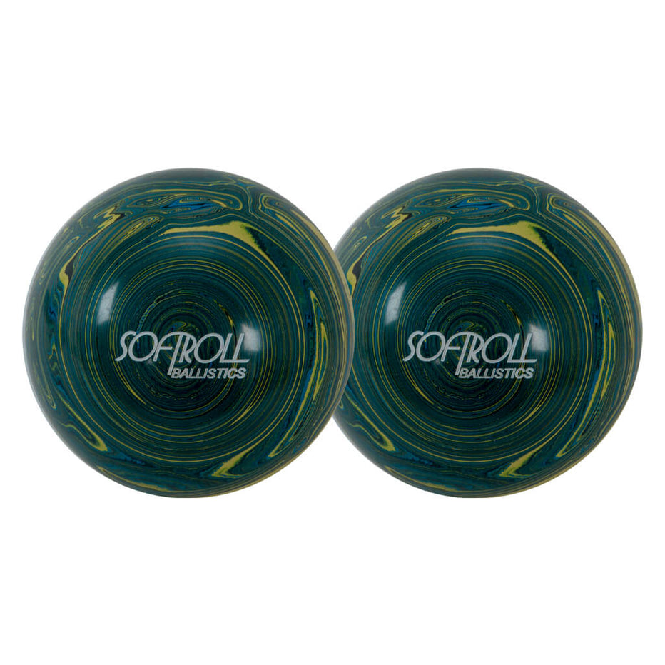 SOFTROLL BALISTICS SMALL BOWLING BALLS - YELLOW/BLACK/BLUE – Canada Billard